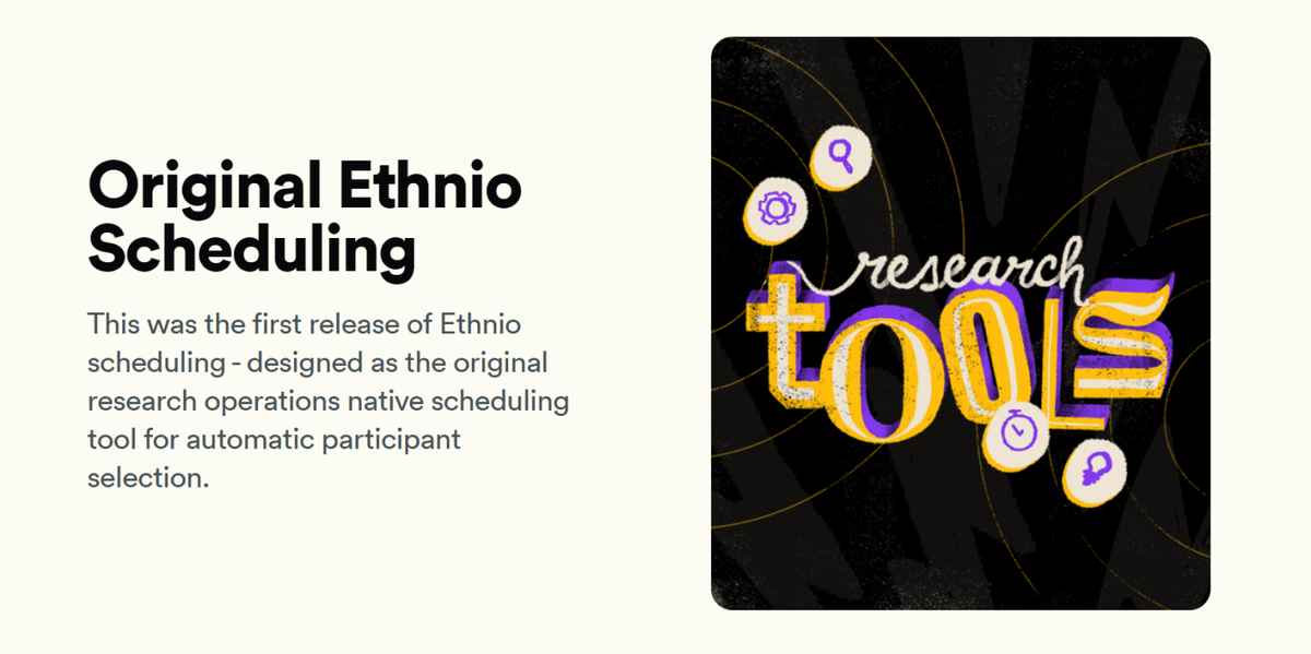 Original Ethnio Scheduling